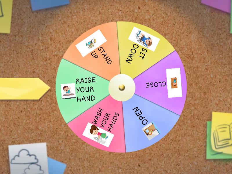 RULETA ACCIONES INGLES PREESCOLAR - Spin the wheel