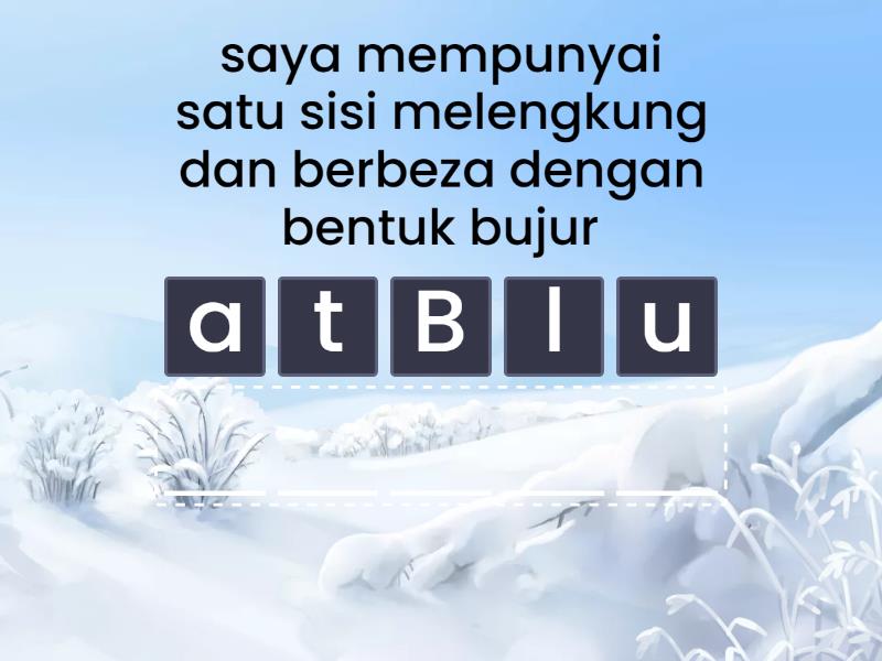 cuba teka siapa saya - Anagram