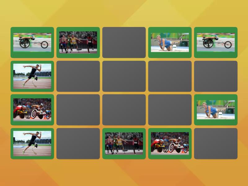Paralympic games - Matching pairs