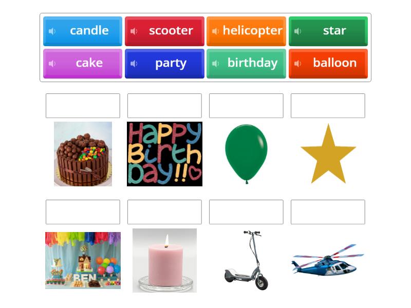 Happy Birthday - Match up