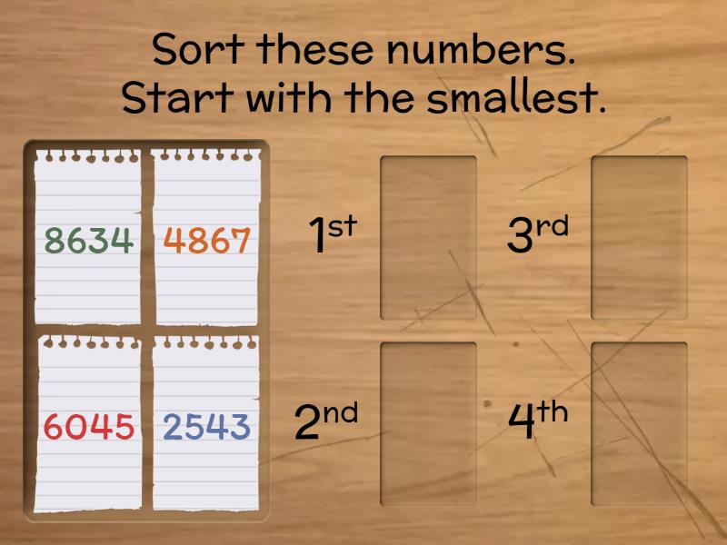 Sorting Numbers 3 - Rank order