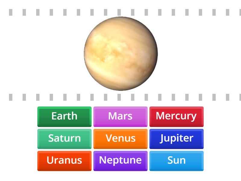 Solar System (Matching) - Find the match