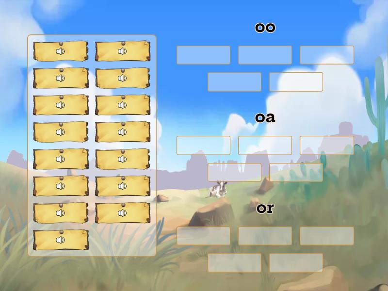 oo, oa, or - Group sort
