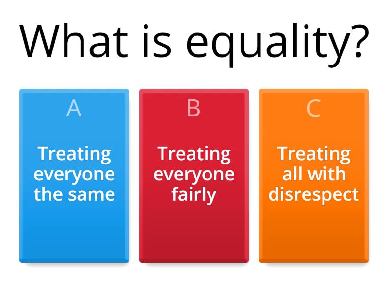 Equality and Inclusion - Quiz