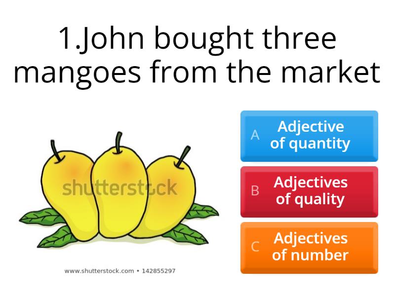 types of adjectives - Quiz