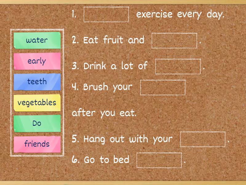 1 Unit 8 ( Task) - Complete the sentence