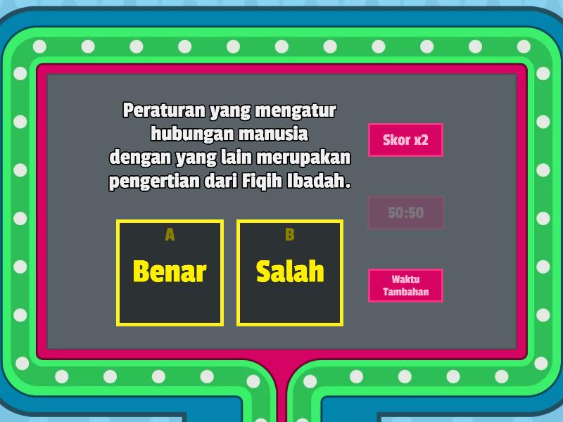 BENAR ATAU SALAH - Gameshow quiz