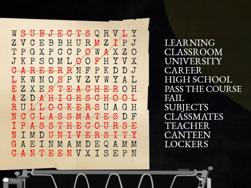 EDUCATION - Wordsearch