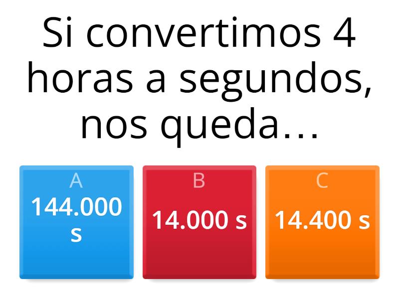 Responder correctamente las actividades de conversión de unidades de ...