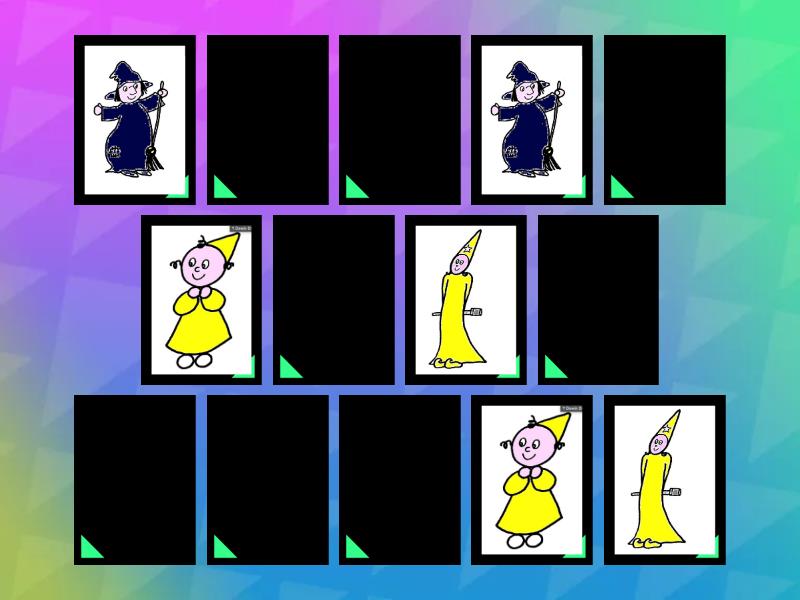 Pwy 'di Pwy? Rala Rwdins - Matching pairs