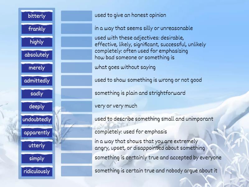 LH UI unit 2 adverbs of stance to define - Match up