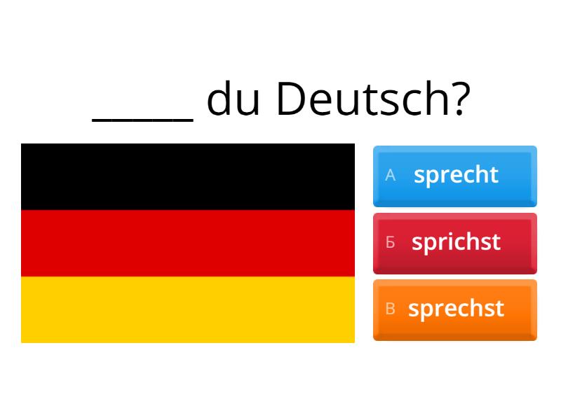 das Verb sprechen - Quiz