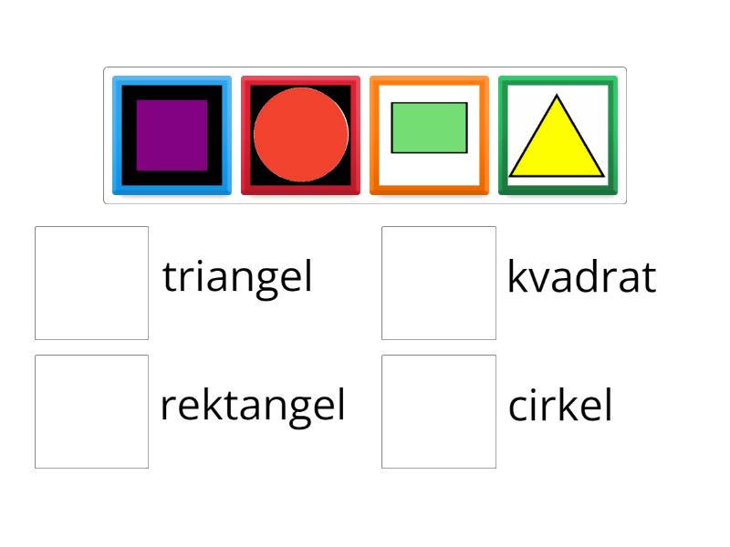 Geometriska figurer - Match up
