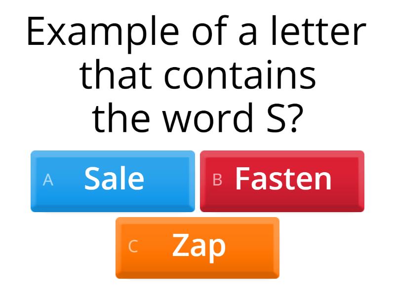 Letters - Quiz