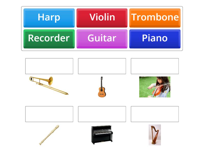 Musical instruments - Match up