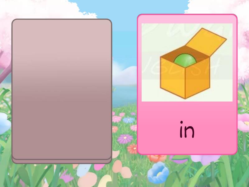 Starter prepositions - Speaking cards