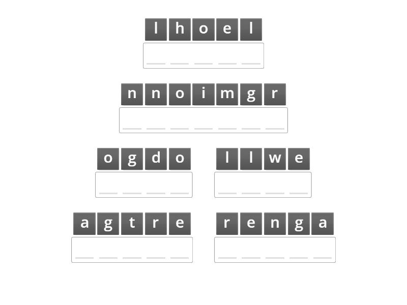 english - Anagram