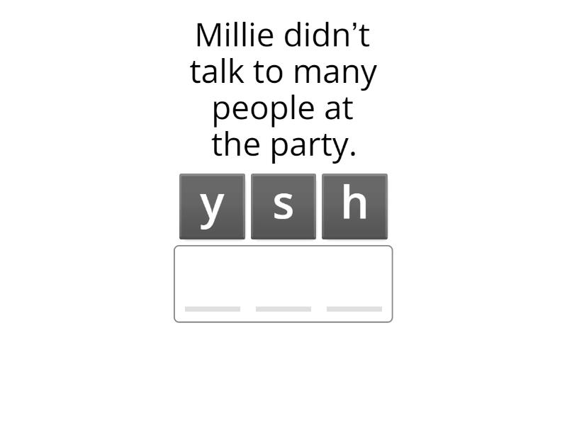 trait of character - Anagram