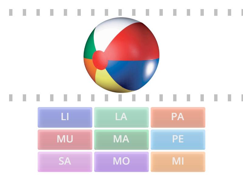 JUEGO DE SILABAS DIVERTIDAS (Idenfica la primera sílaba) - Find the match