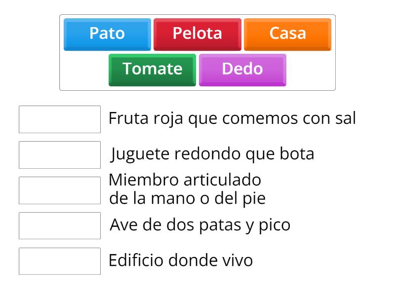 Lectoescritura - Permainan Pencocokan