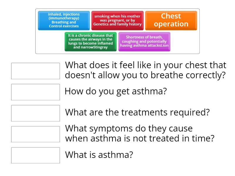 asthma - Match up