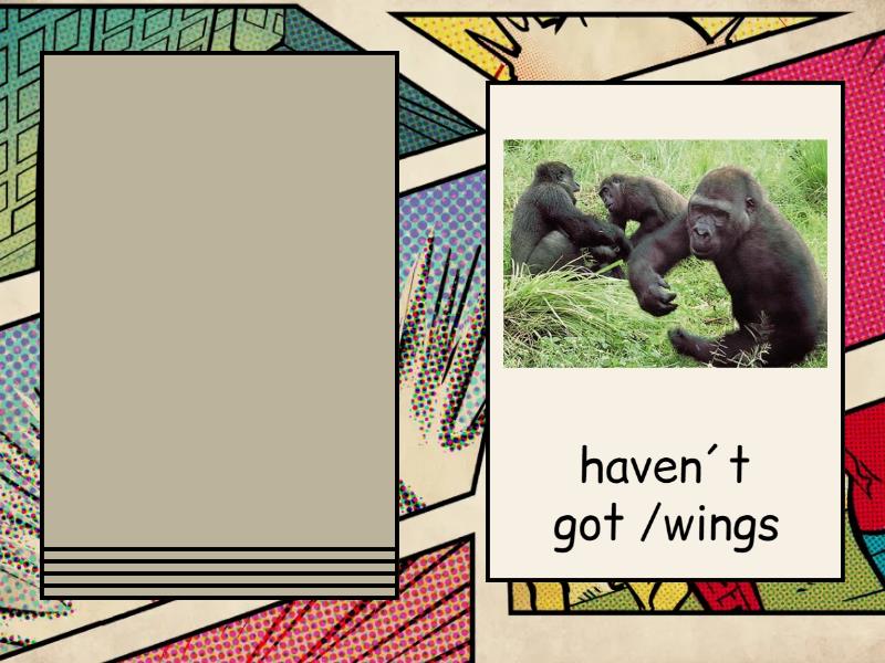 Wild animals - Speaking cards