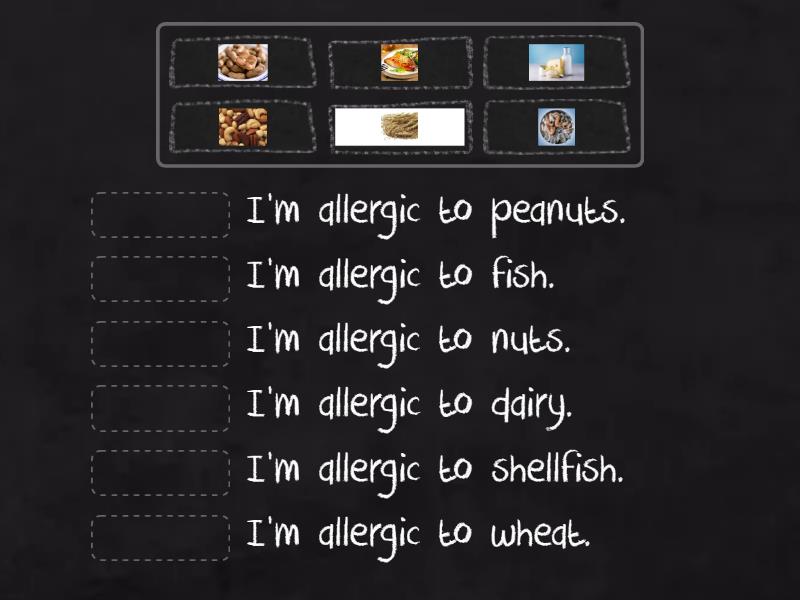 Food Allergies - Match up