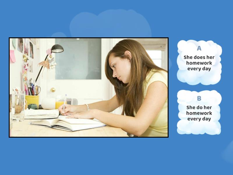 Present Simple 2d grade - Quiz