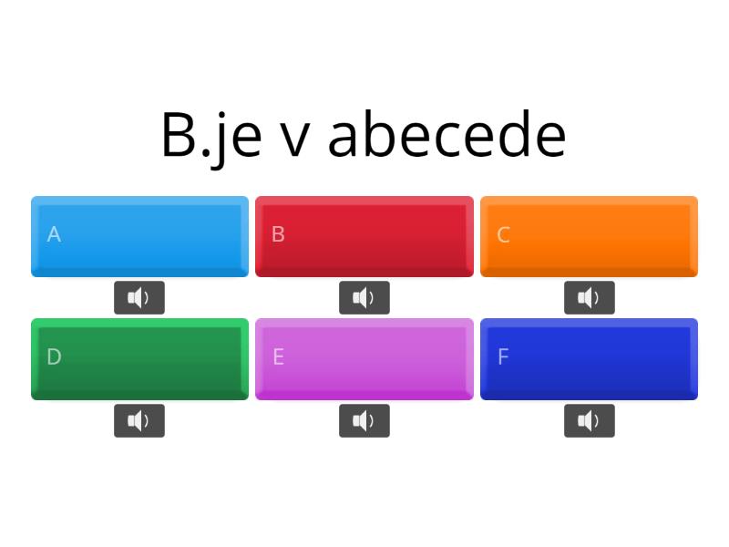 abeceda cislice - اختبار تنافسي