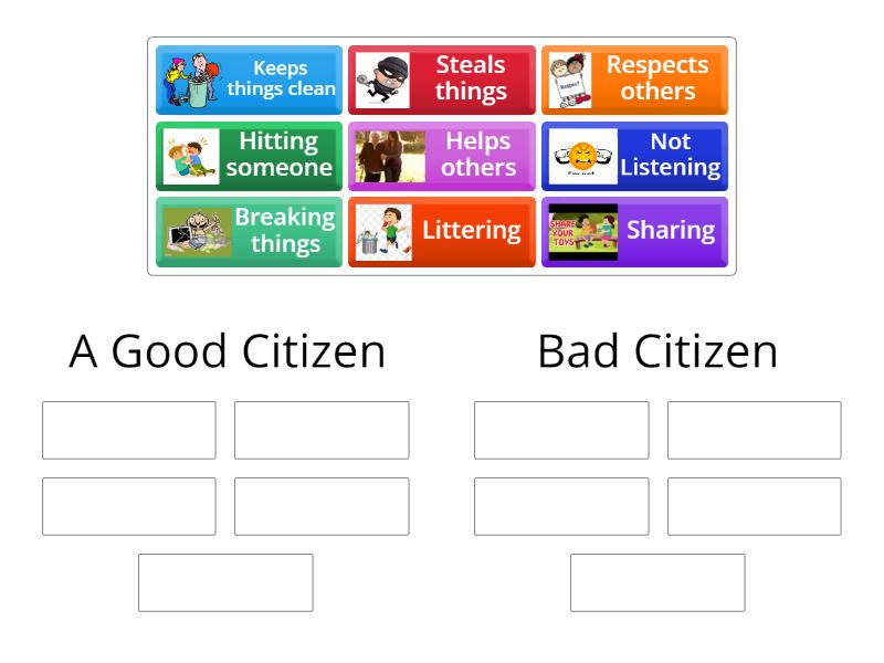 A Good or Bad Citizen? - Group sort