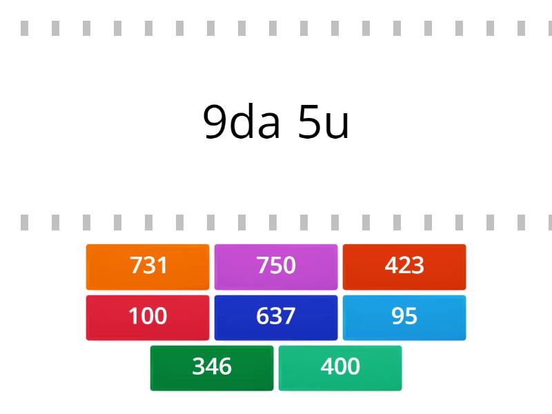Scomposizione di numeri QUIZ - Find the match