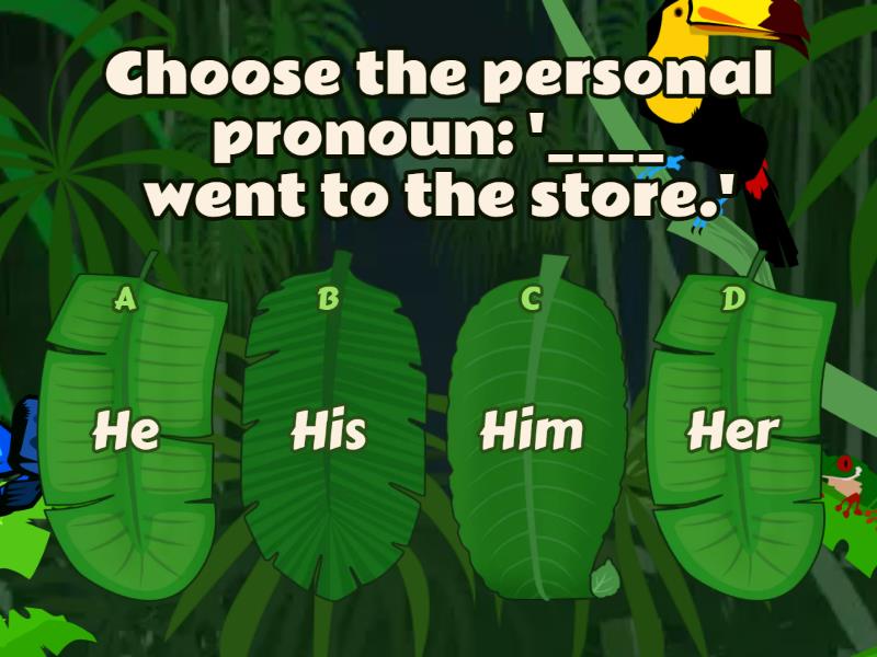 Grade 4 English Grammar : Pronoun - Quiz