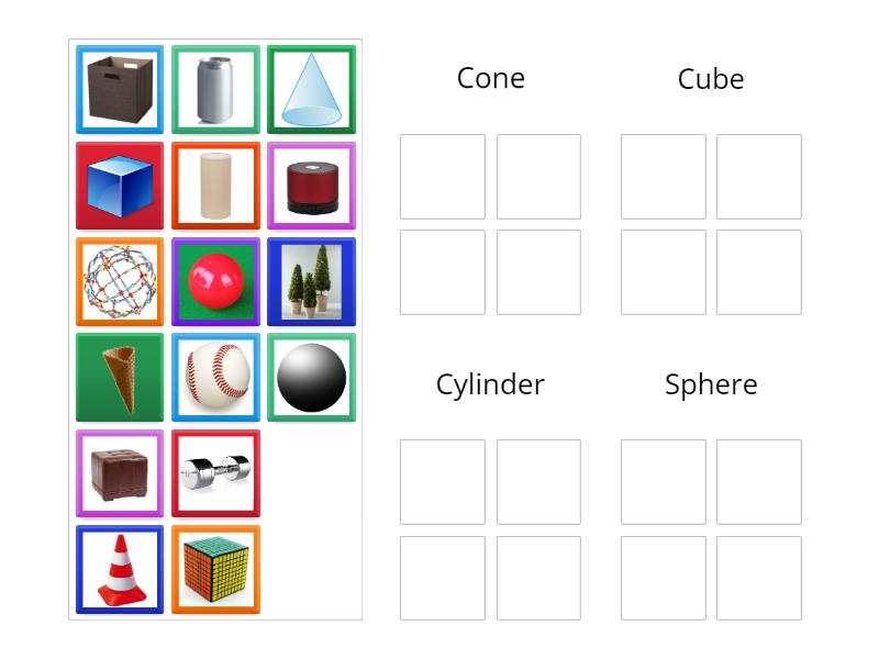 3D- Shape Sort - Group sort