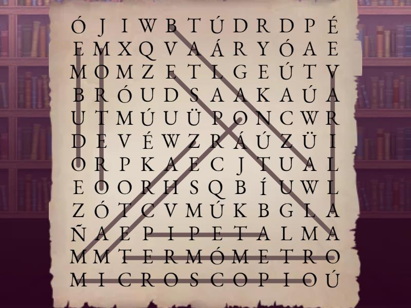 Sopa de letras: Materiales e instrumentos de laboratorio. Encuentra las ...