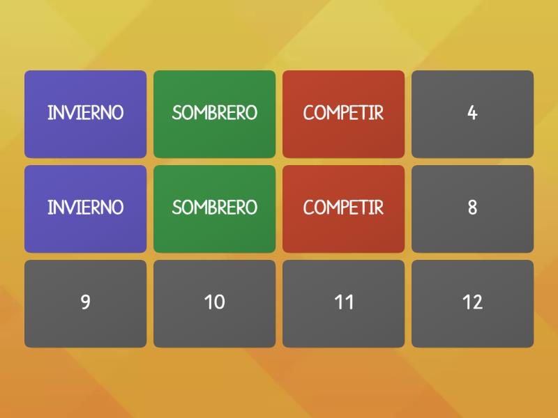 mp, mb y nv - Matching pairs