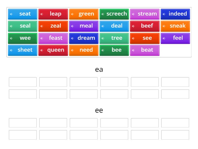 Long E Sort (ea, ee) - Group sort