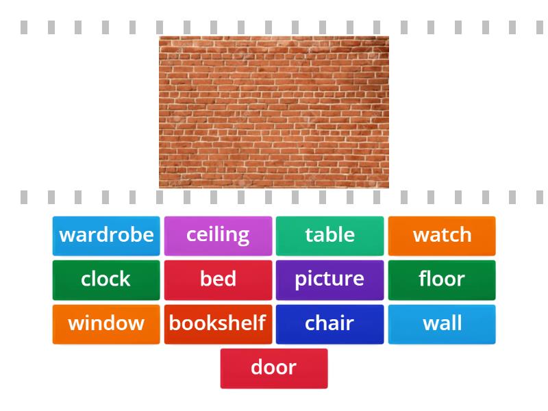 My room. Vocabulary. Part 1 - Find the match