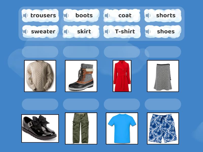 TT 1. Unit 7. Clothes - Match up