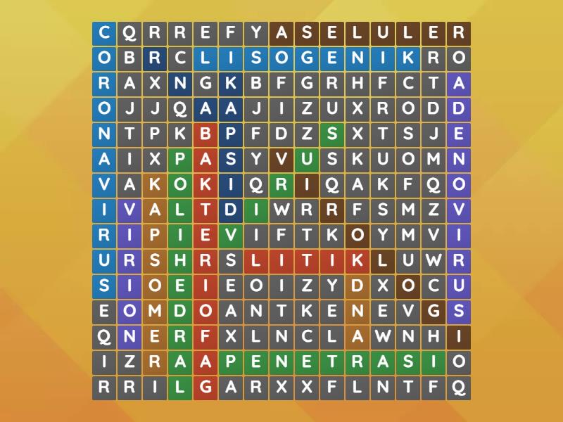Virus Game - Wordsearch