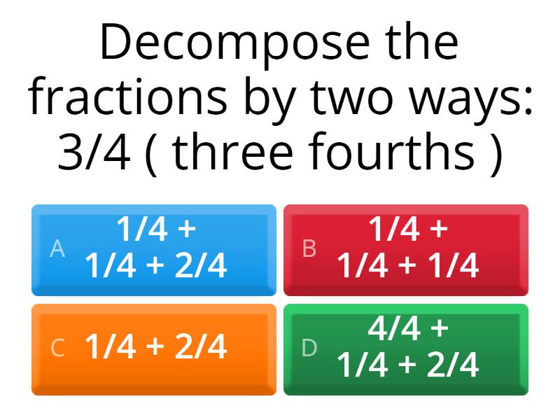 The fractions - Quiz