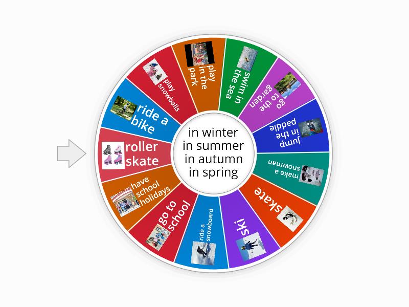 seasons activities - Spin the wheel