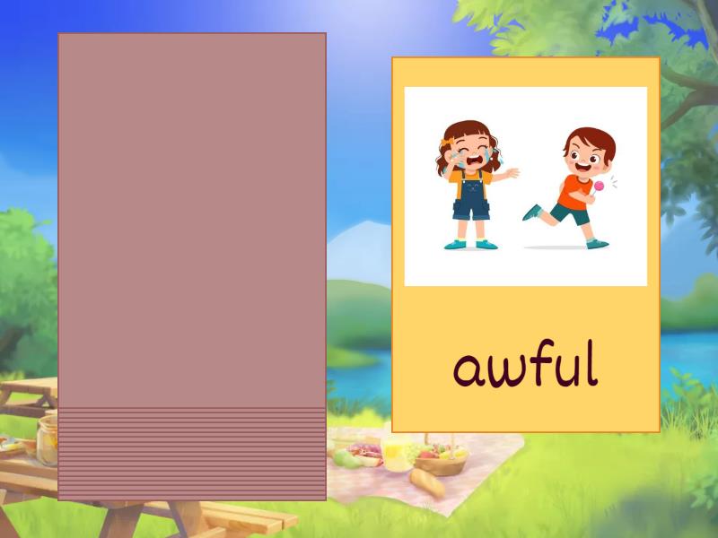 Learn phonics : all | au | aw - Speaking cards