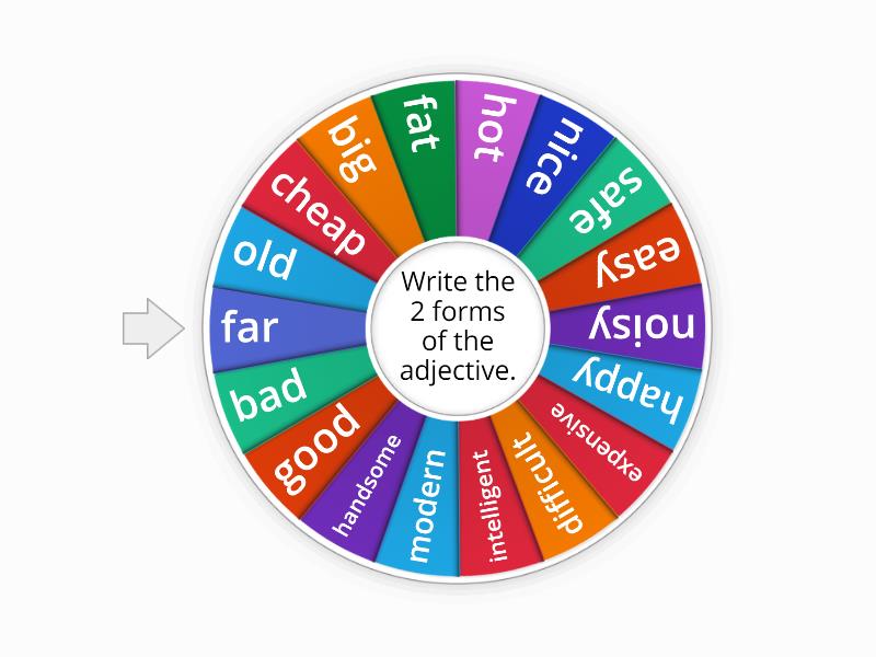 Comparatives & Superlatives - Random wheel
