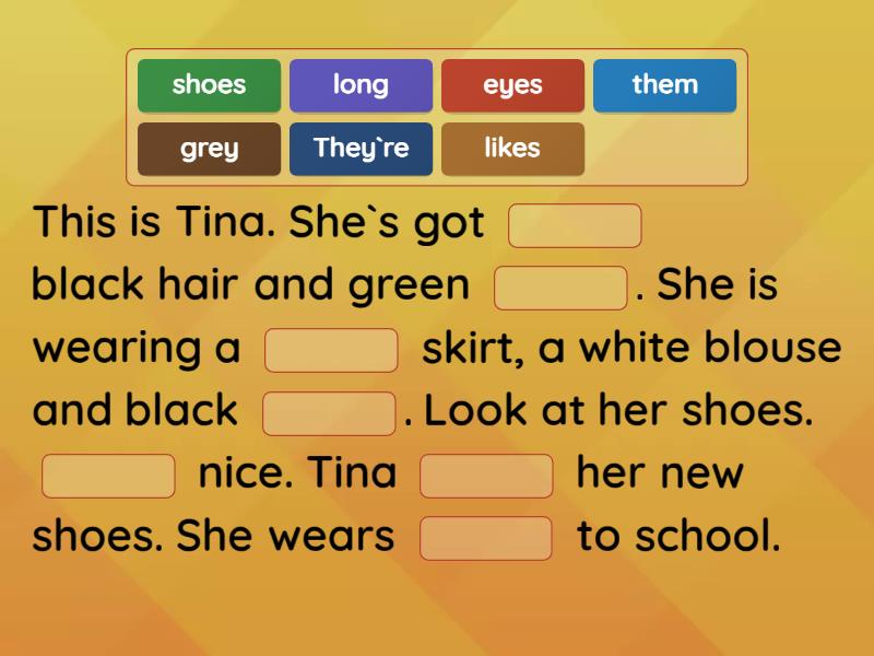 Fill in the gaps. - Missing word