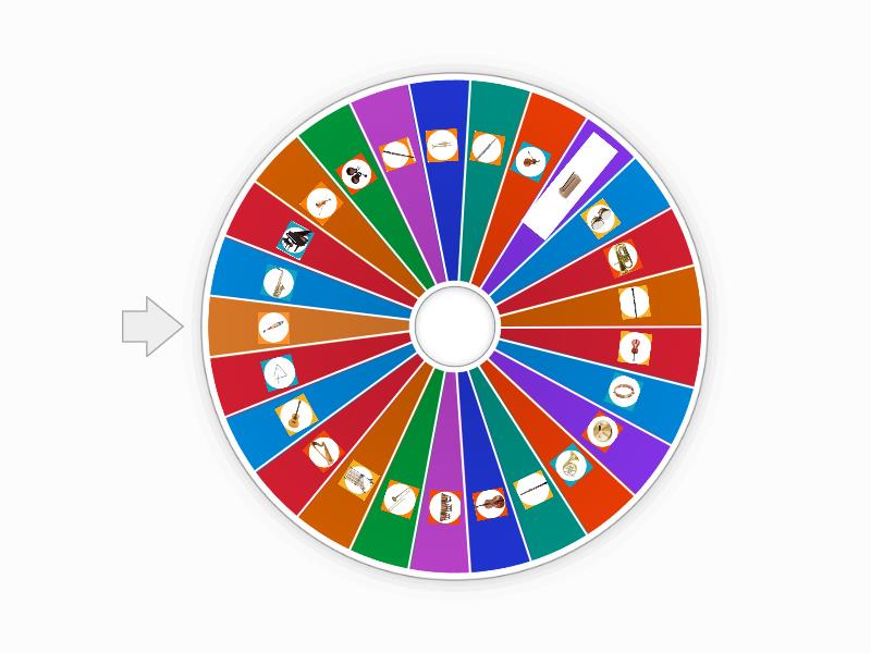 Instruments musicals - Spin the wheel