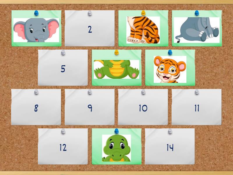 Jungle Animals - Matching pairs