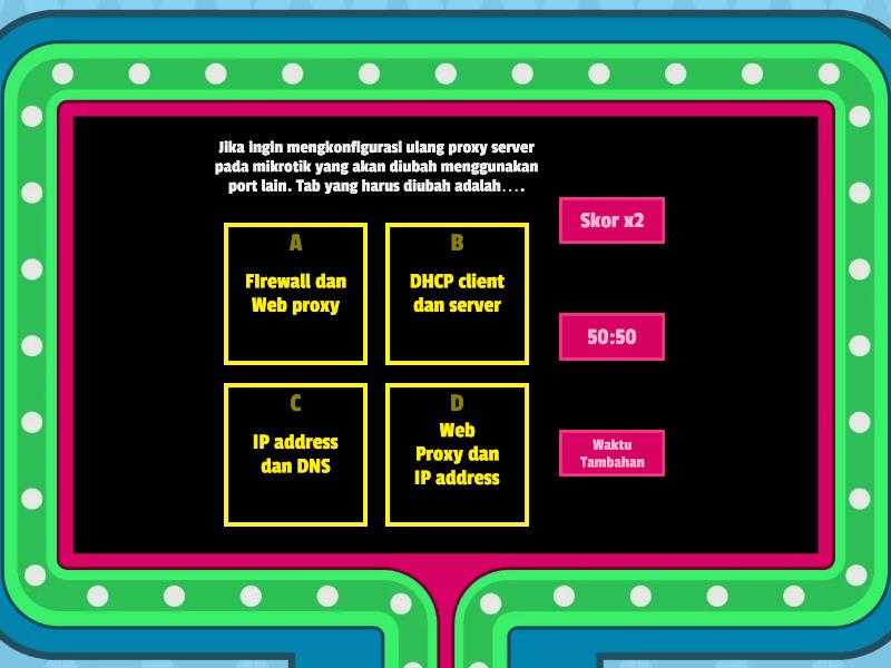 Proxy Server - Gameshow quiz