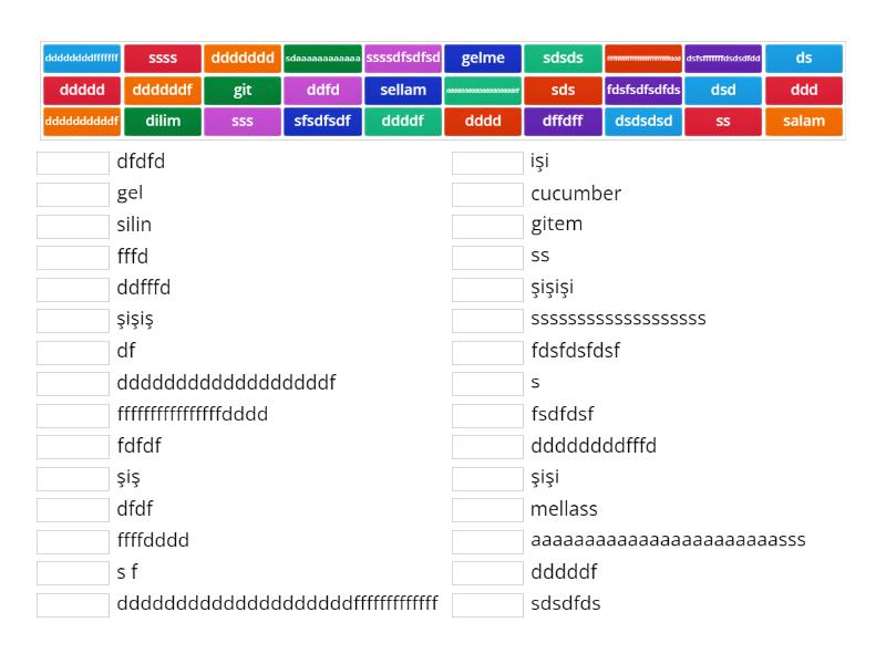 garip aramaca - Match up