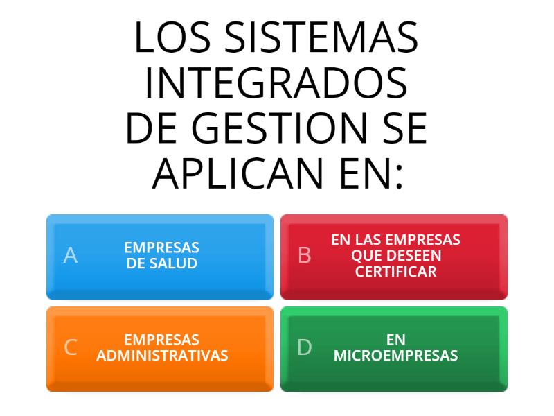 Sistemas Integrados De Gestion Quiz