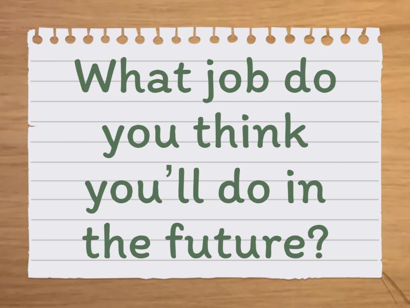 EF PI Unit 6B will - answer - Flash cards